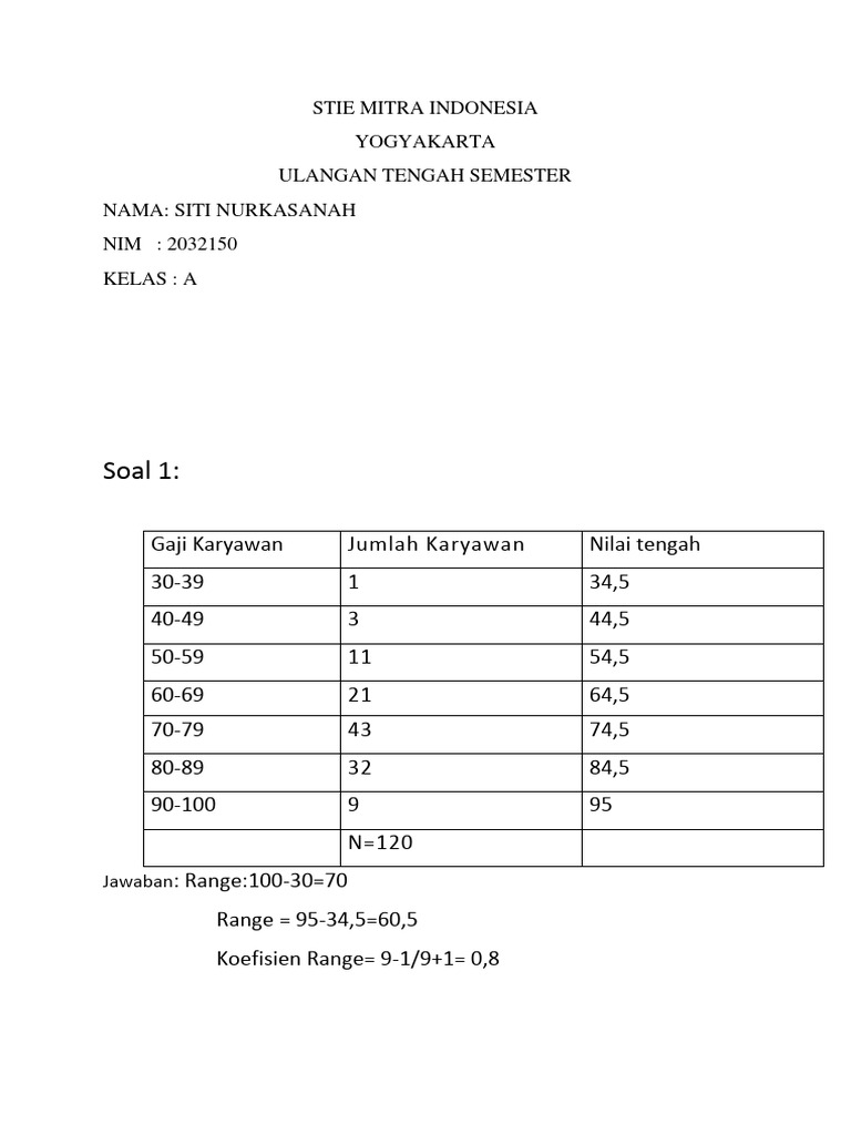 UTS SMT 2 Statbis | PDF