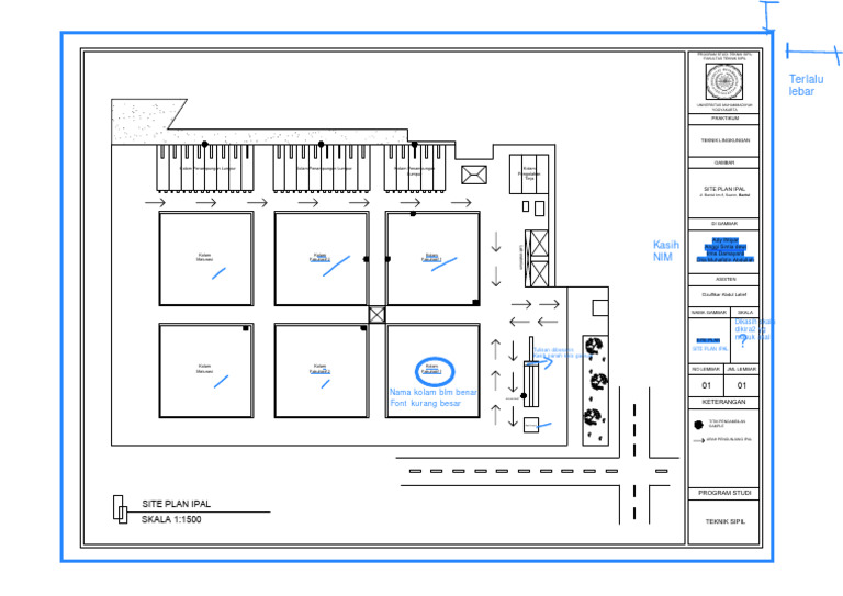 Site Plan IPAL Teknik Sipil | PDF