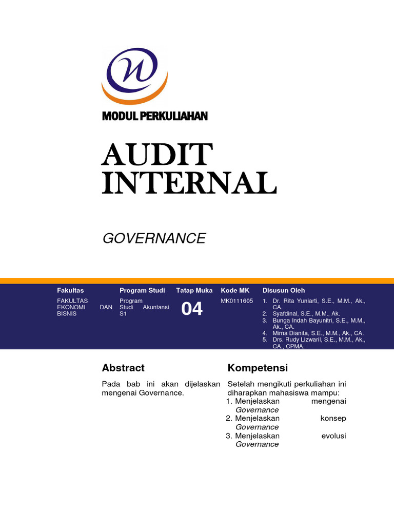MODUL 04 Audit Internal | PDF