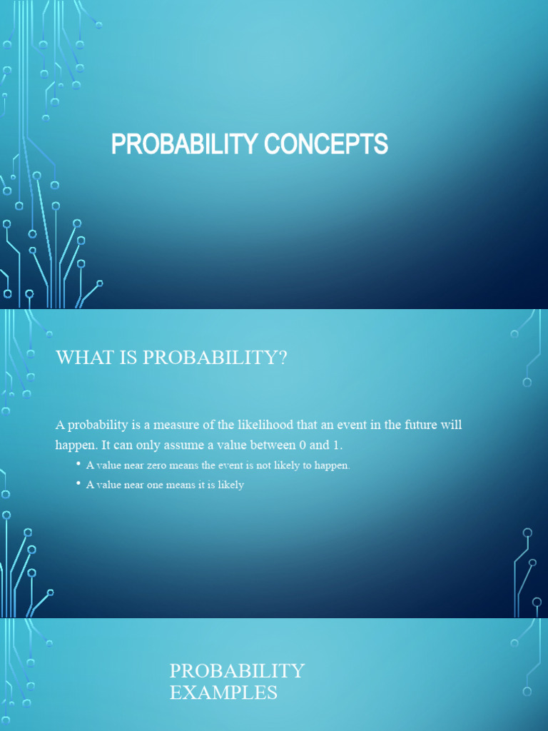 Probability Concepts | PDF | Probability | Statistics