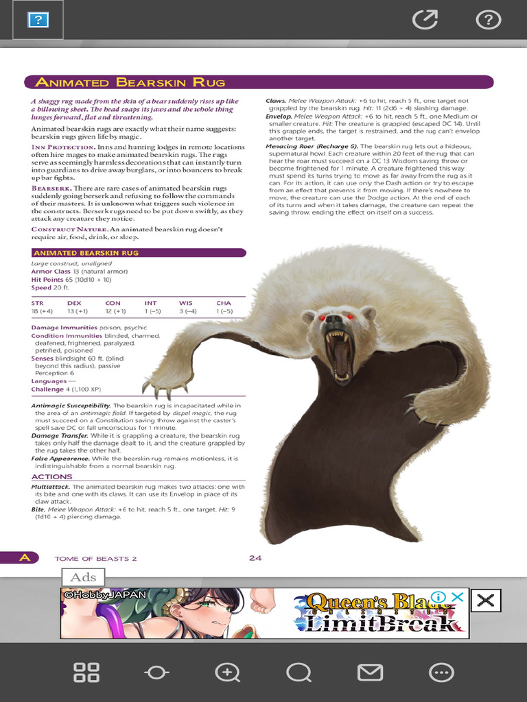 Tome of Beasts 2 | PDF