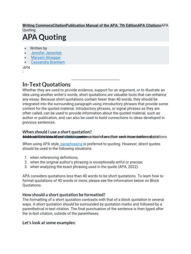 Quoting | PDF | Ellipsis | Sic