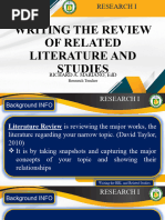Writing RRL and RRS: Key Guidelines | PDF | Methodology | Academic ...
