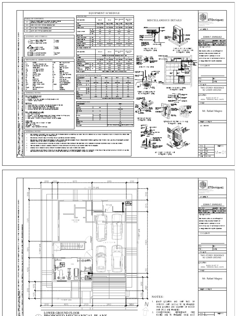 Raf Magno Mechanical Plan 10 Nov 2023 | PDF | Buildings And Structures ...