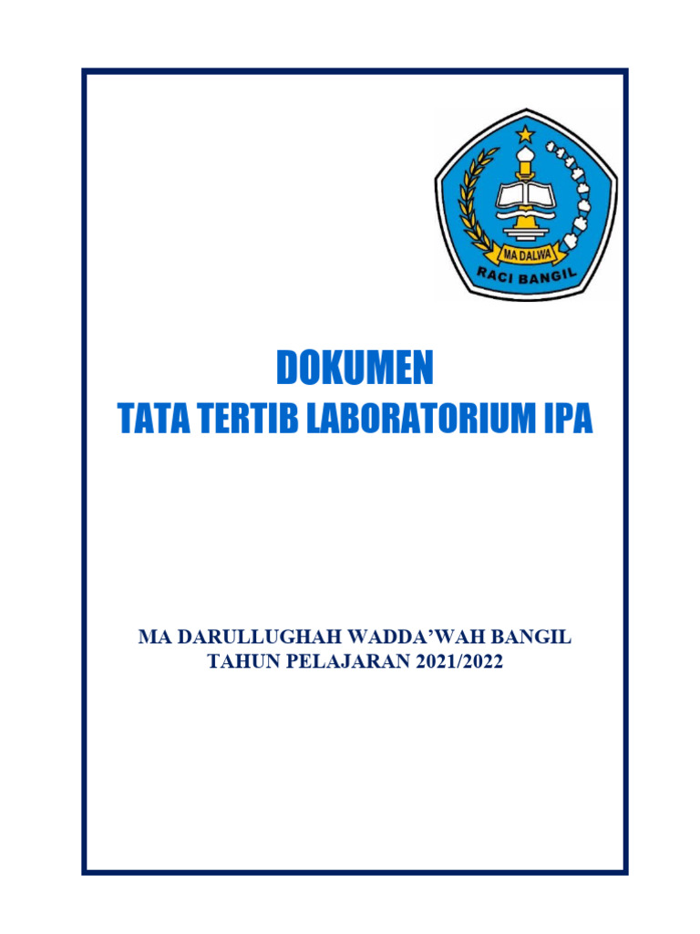 1.1a2 TATA TERTIB LAB IPA.N | PDF