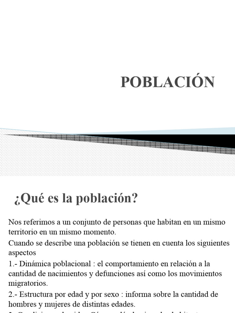Poblacion | PDF | Demografía | Población