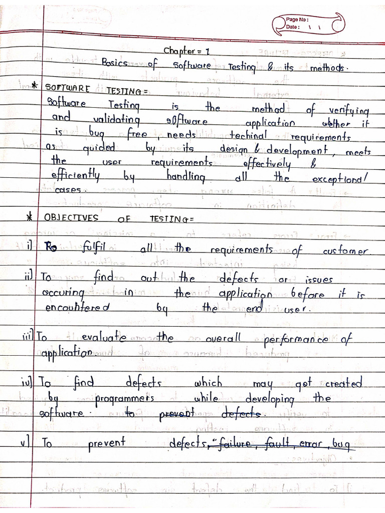 Unit 1 Software Testing. | PDF Unit 1 Software Testing. | PDF