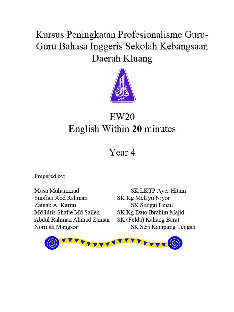 Modul EW20 Year 4 | PDF | Coconut | Lion