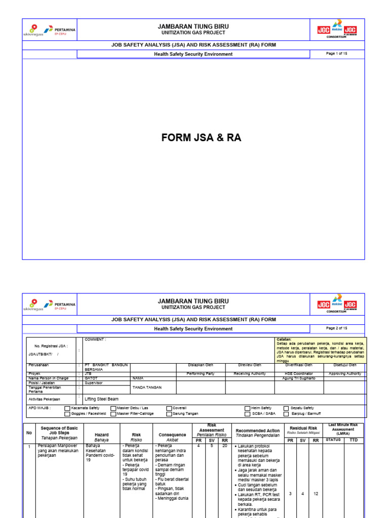 JSA Lifting Steel Beam | PDF