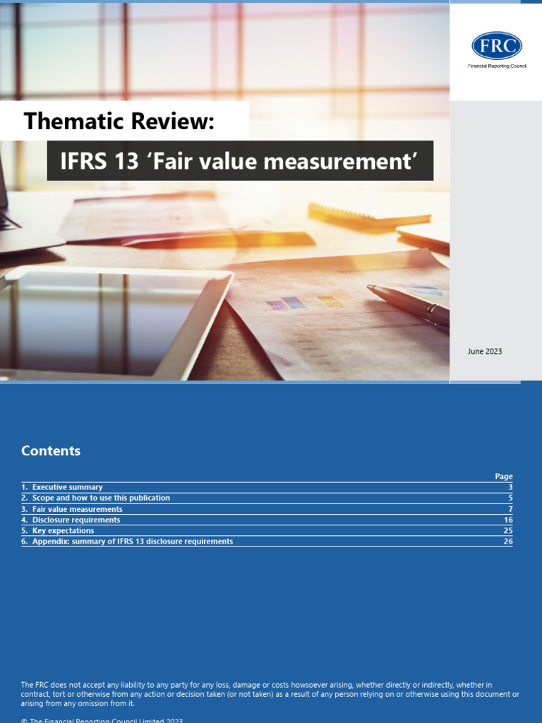 IFRS 13 Fair Value Measurement | PDF | Fair Value | Valuation (Finance)