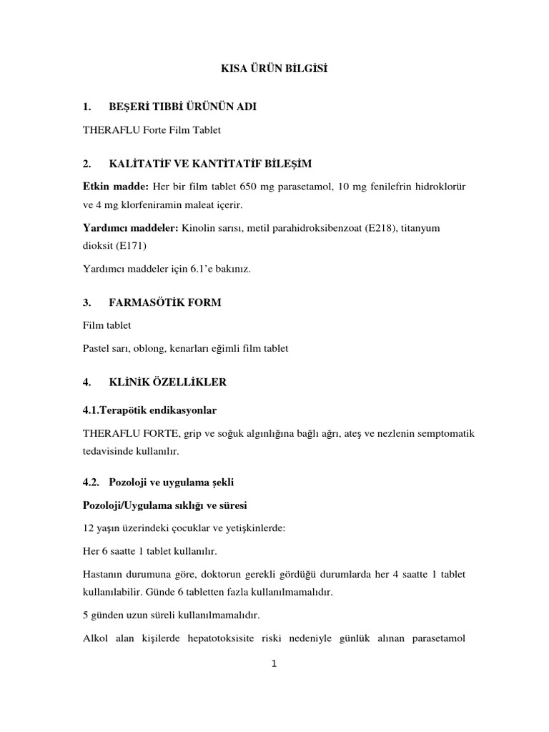 Theraflu Forte Film Tablet Kub | PDF