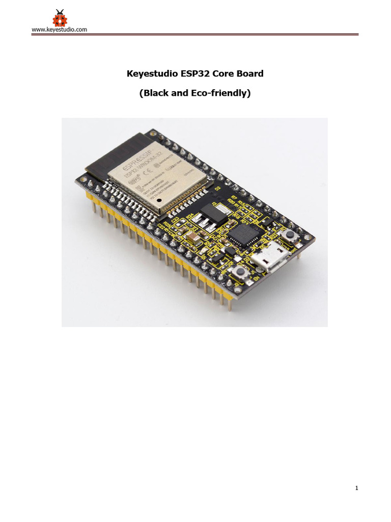 KS0413 Keyestudio ESP32 Core Board (Black and Eco-friendly) | PDF ...