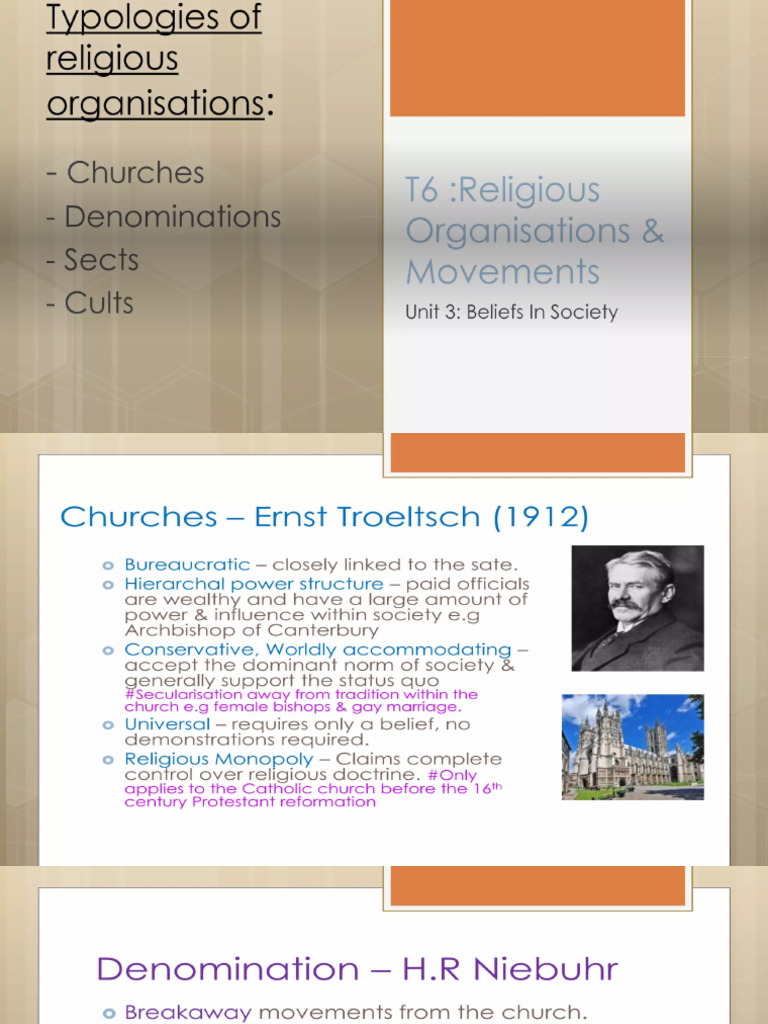 Types of Religious Organizations | PDF