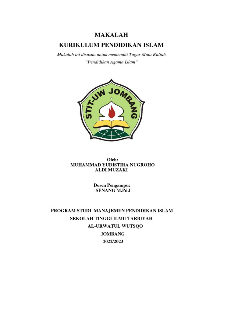 Kurikulum Pendidikan Islam | PDF | Sains & Matematika