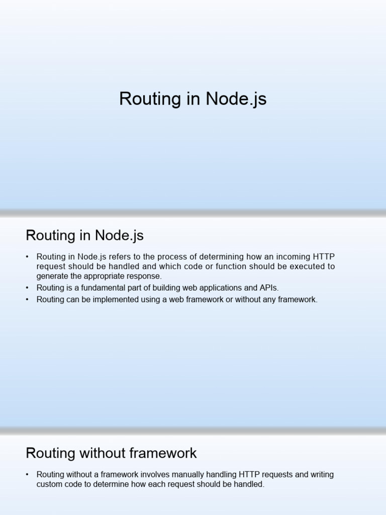 Nodejs Routing Pdf 