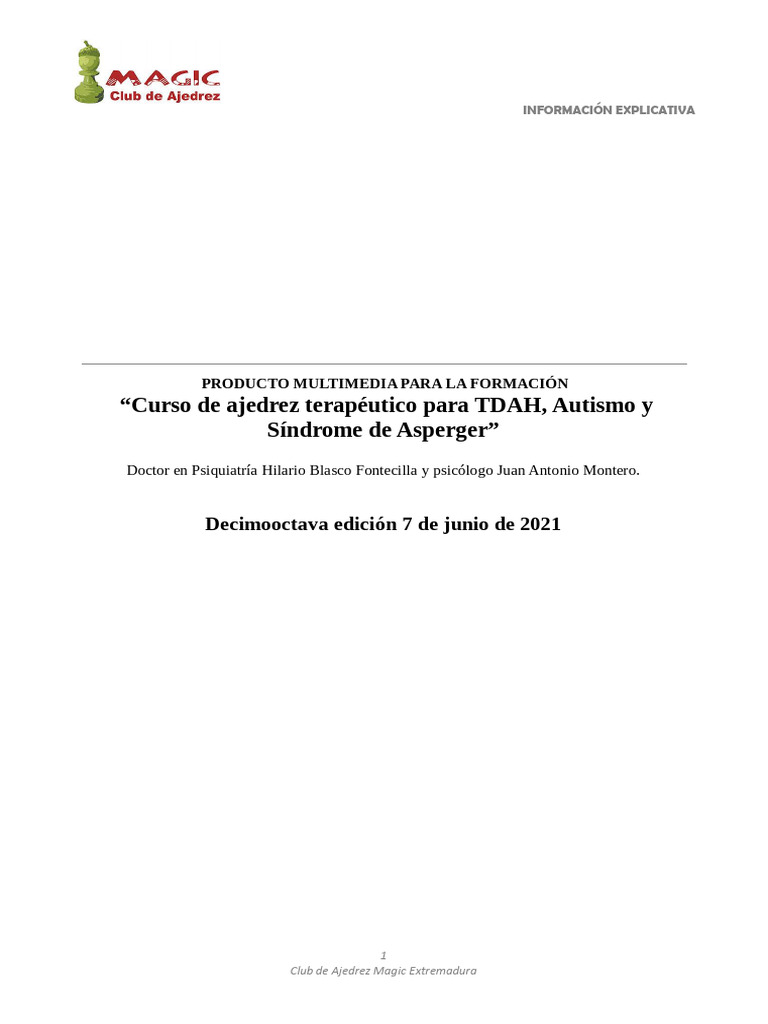 Dossier Explicativo Curso TDAH 2 | PDF | Espectro autista | Desorden ... Dossier Explicativo Curso TDAH 2 | PDF | Espectro autista | Desorden ...
