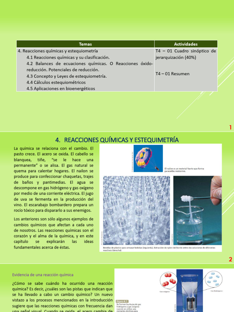 Tema 4 Química Tecnm | PDF | Redox | Sal (química)