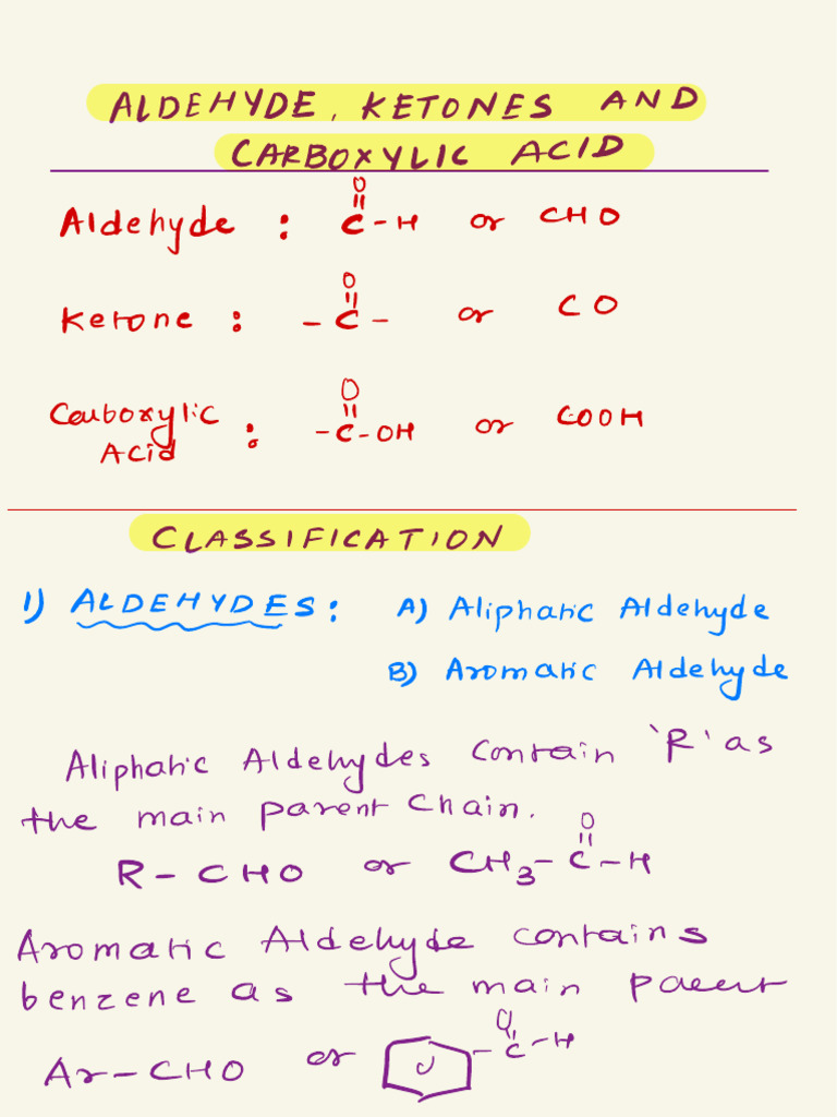 Aldehydes, Ketones, and Carboxylic Acids | PDF | Aldehyde | Acetic Acid