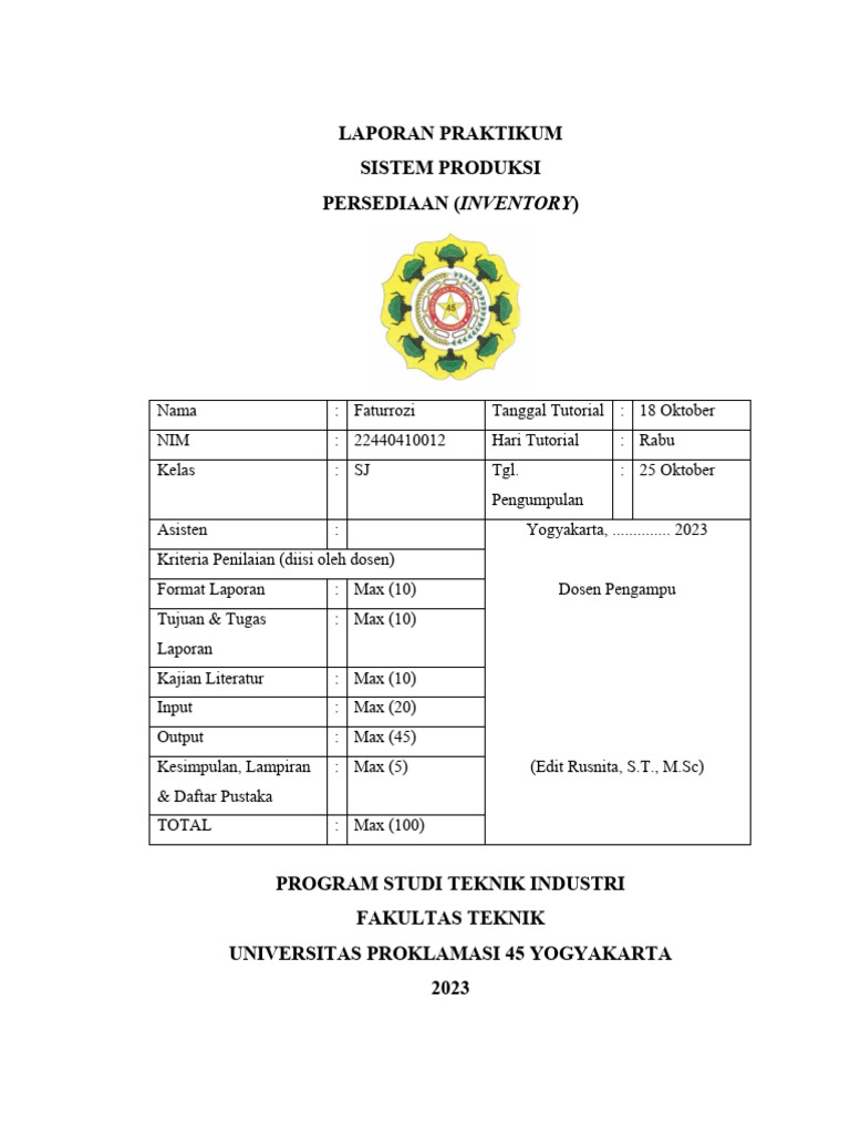 Optimasi Persediaan EOQ & POQ | PDF | Teknologi & Rekayasa
