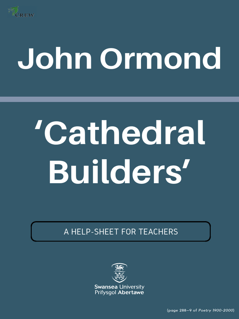 Cathedral Builders - John Ormond | PDF | Poetry | Ballad