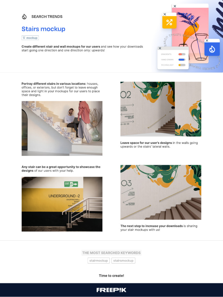 Stairs Mockup | PDF