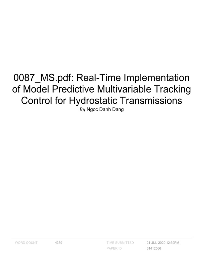 0087 Ms Pdf Real Time Implementation Of Model Pre Pdf Computer