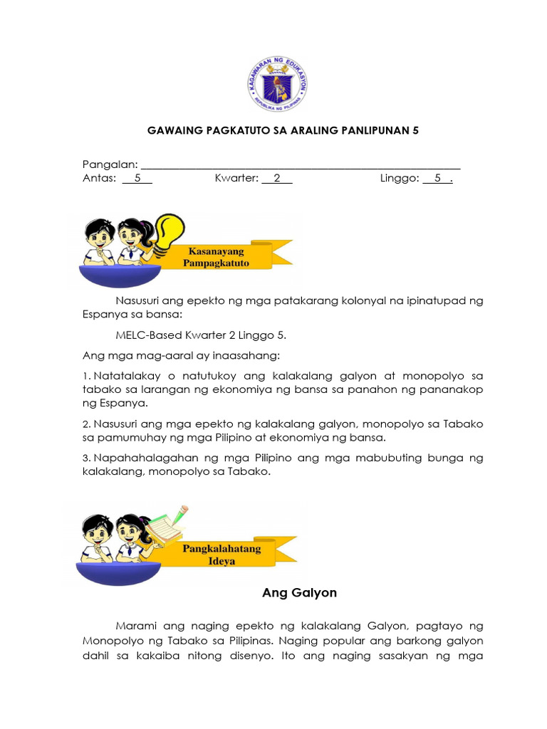 Q2 SLP AP5 W5 Tagalog | PDF