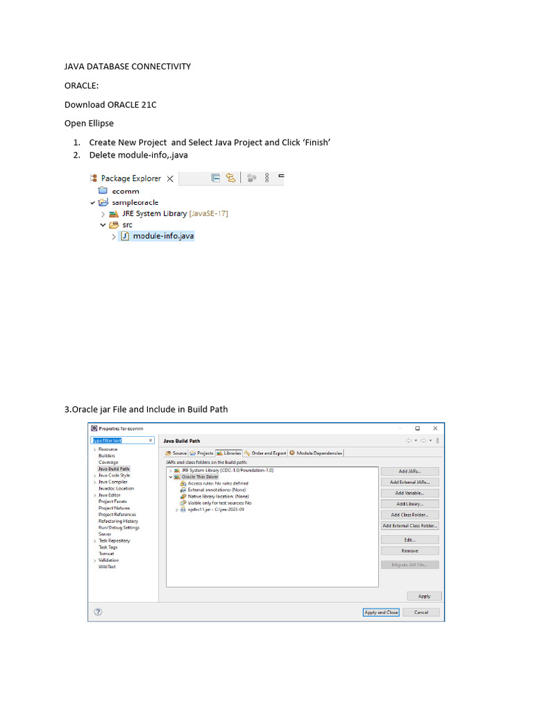Java - Database Connectivity | PDF | Computer Programming | Software Development