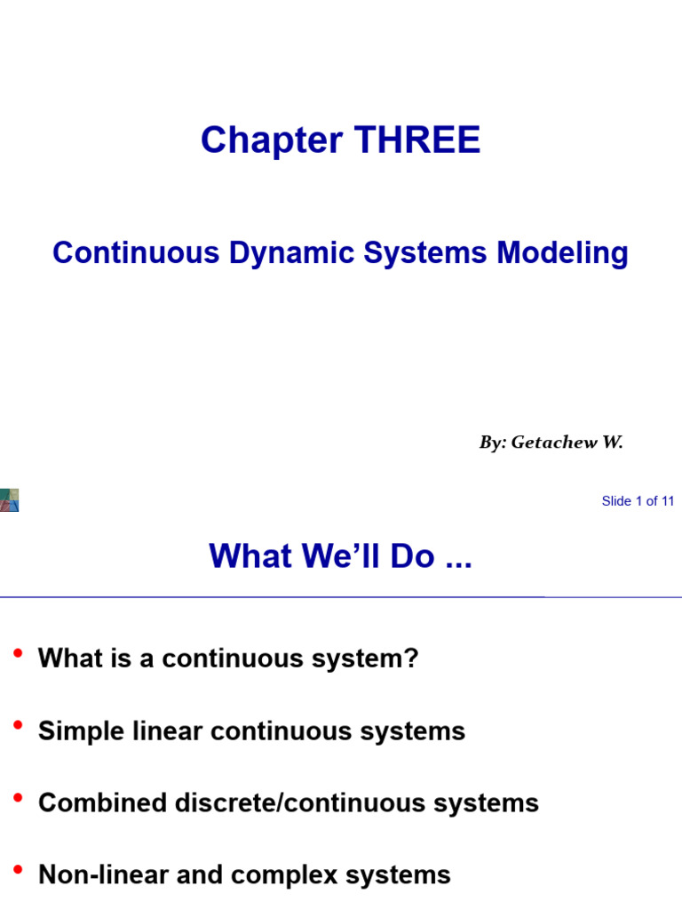Chapter 3 - Continuous Dynamic Systems Modeling | PDF | Conceptual Model | System