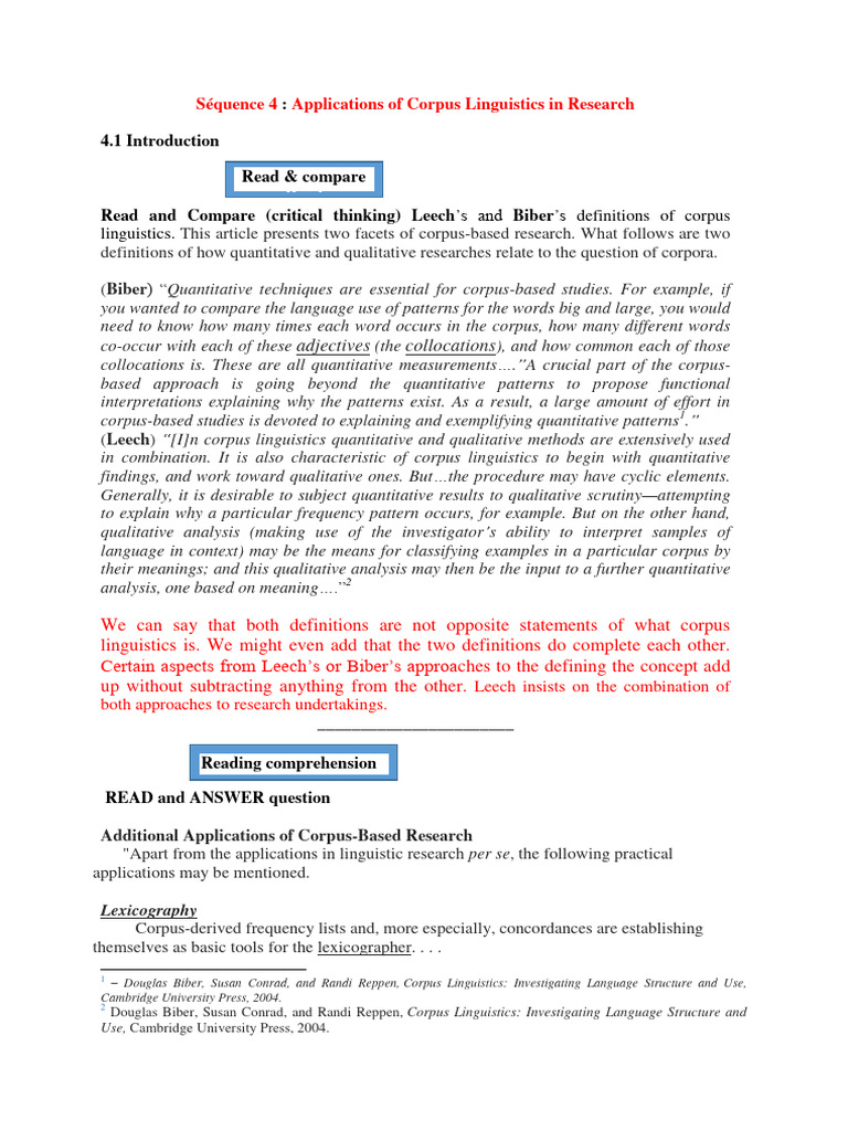 Séquence 4 NEW ppddff | PDF | Quantitative Research | Noun