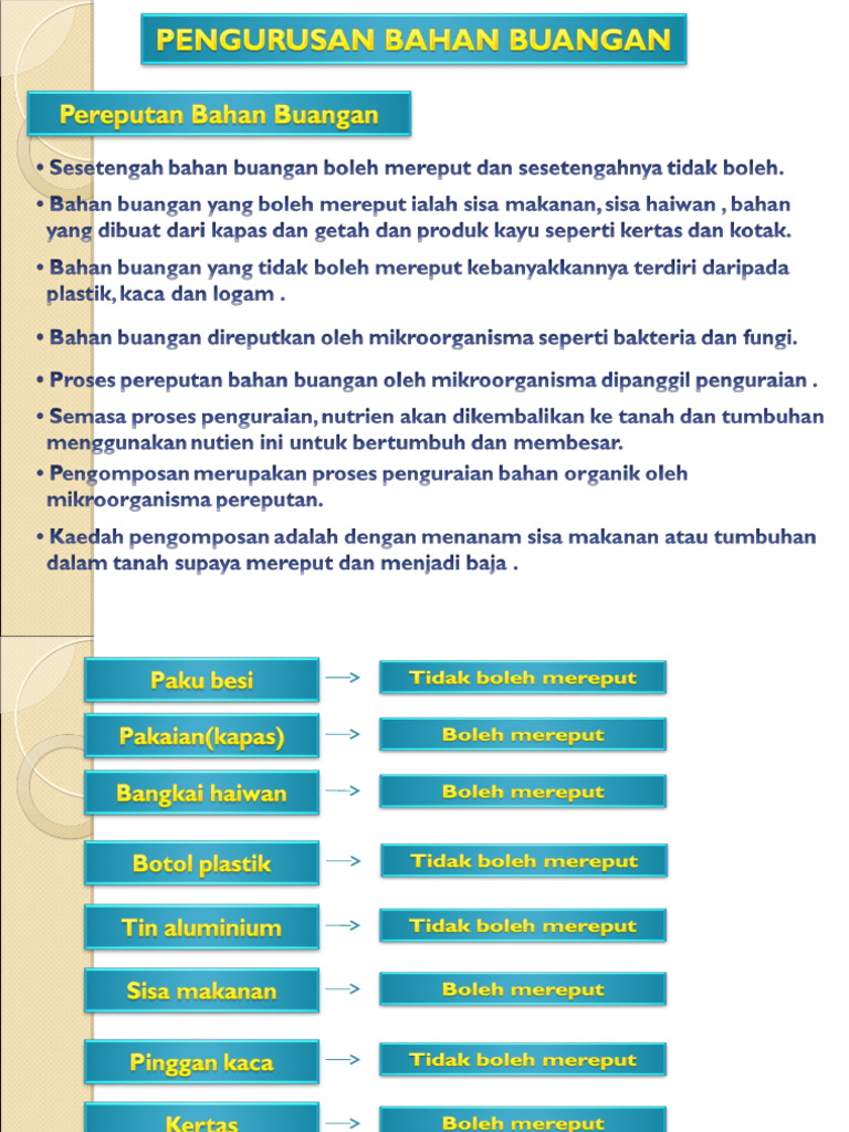 Pereputan Bahan Buangan | PDF