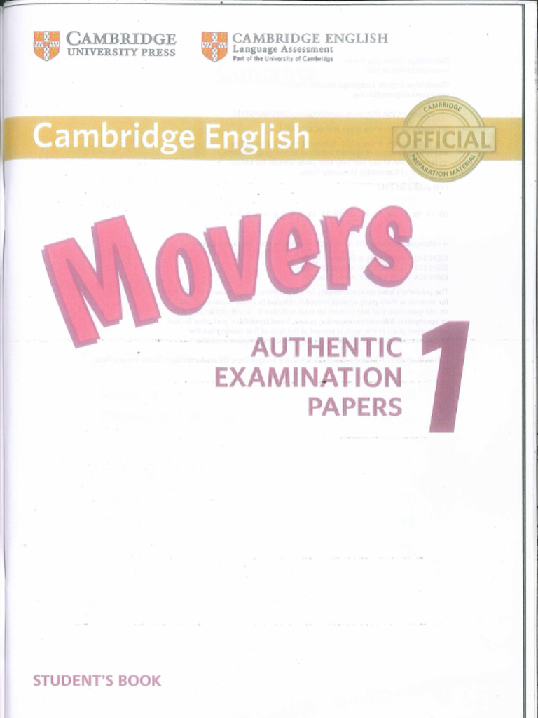 Movers 1 - Student's Book | PDF