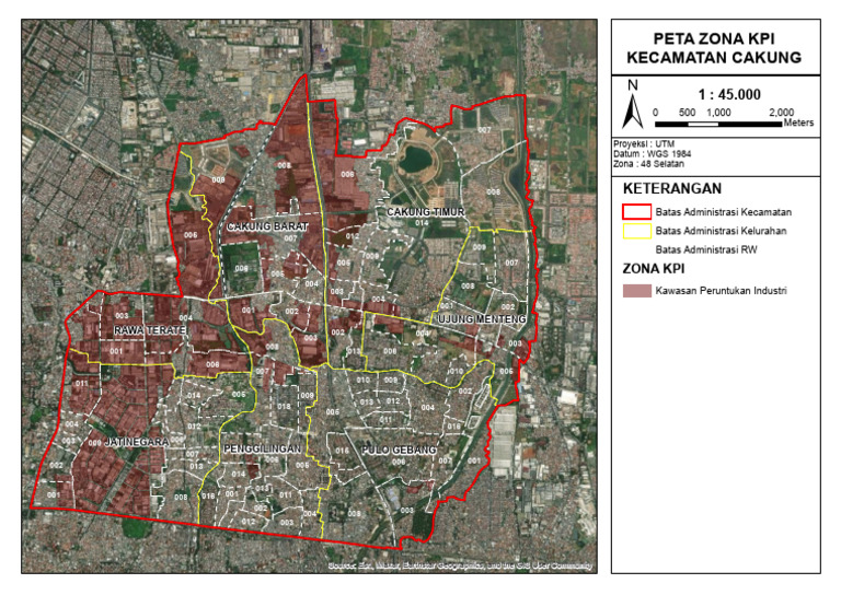 Peta Wilayah Kecamatan Cakung Timur | PDF