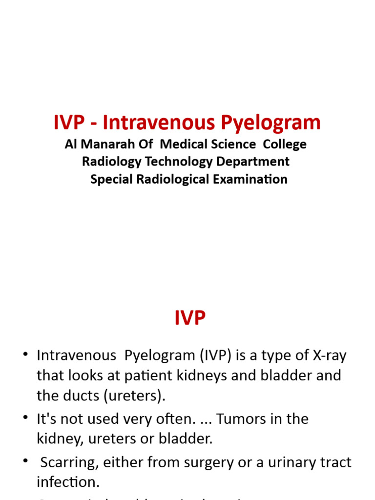 IVP Radiology | PDF | Medical Physics | Organ (Anatomy)