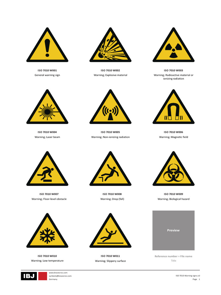 ISO 7010 Signs | PDF | Ionizing Radiation