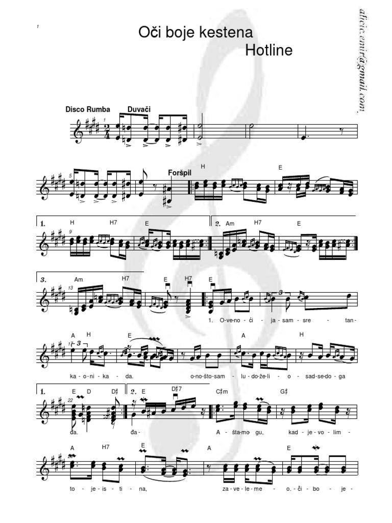 Oci Boje Kestena Hotline | PDF