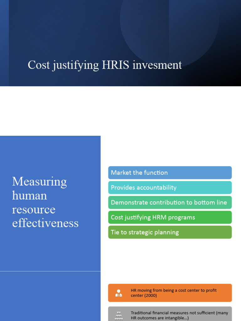 Chapter 6 Cost Justifying HRIS Invesments | PDF | Cost–Benefit Analysis | Investing