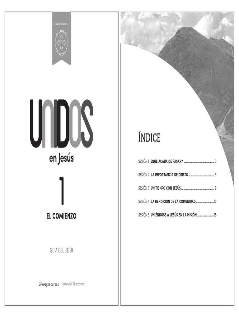 DISCIPULADO 1. El Comienzo - Guia Del Lider | PDF | Oración | Cristo (título)