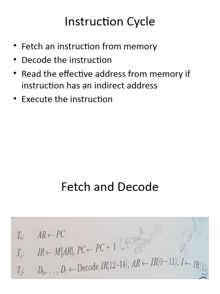 Flowchart For Instruction Cycle | PDF