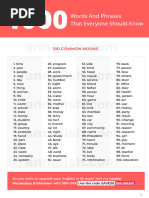 100 List of Synonyms 100 Most Often Used Words in The English Language ...