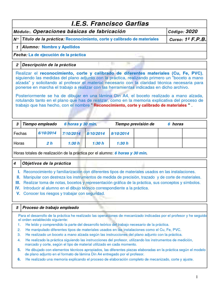 Corte y Calibrado de Materiales en FP | PDF | Tornillo | Mecanizado