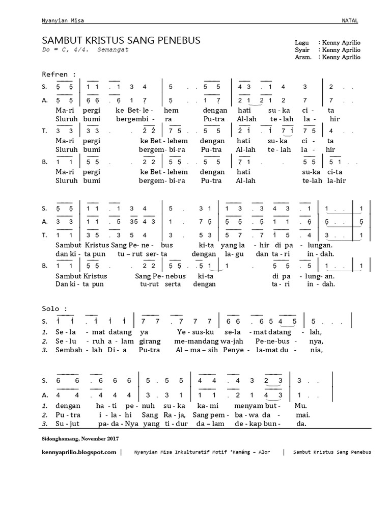 Natal - Pergi Ke Betlehem Natal | PDF