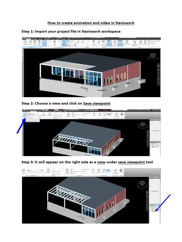 Navisworks Animation Workflow Video Size Updated | PDF