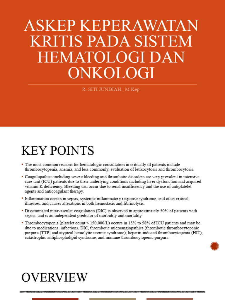Hematologic Disorders and Oncolologic Emergencies | PDF | Medical Specialties | Clinical Medicine