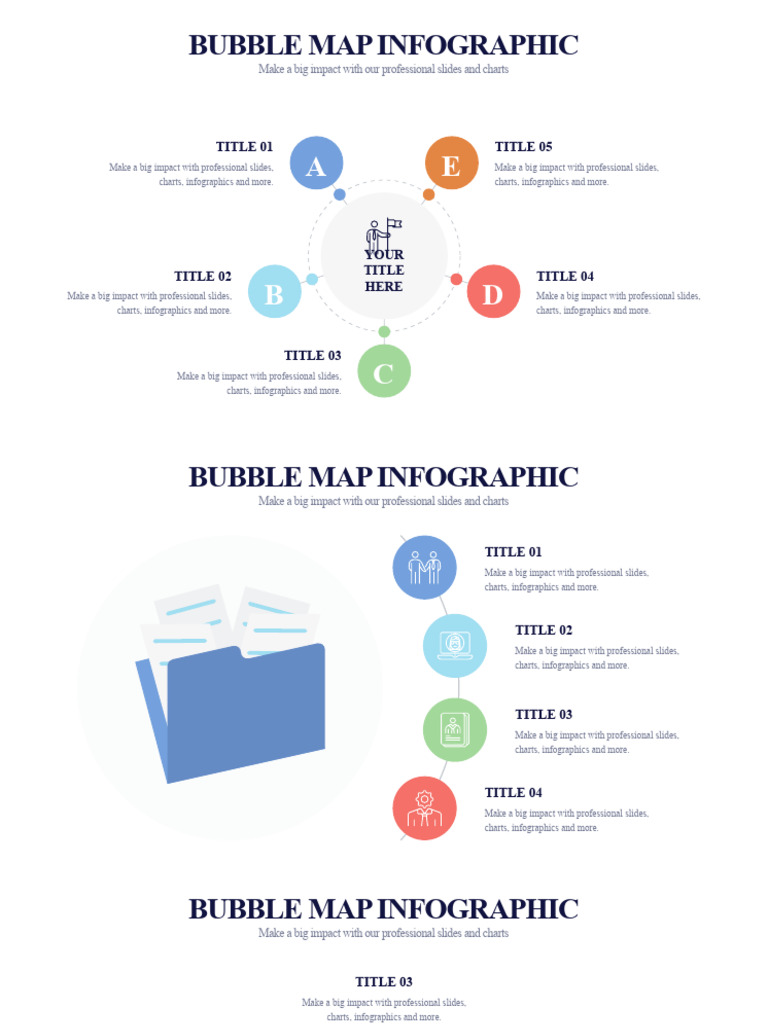 Bubble Map Infographics | PDF | Notation | Design