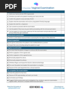 OSCE Checklist Mental State Examination MSE | PDF