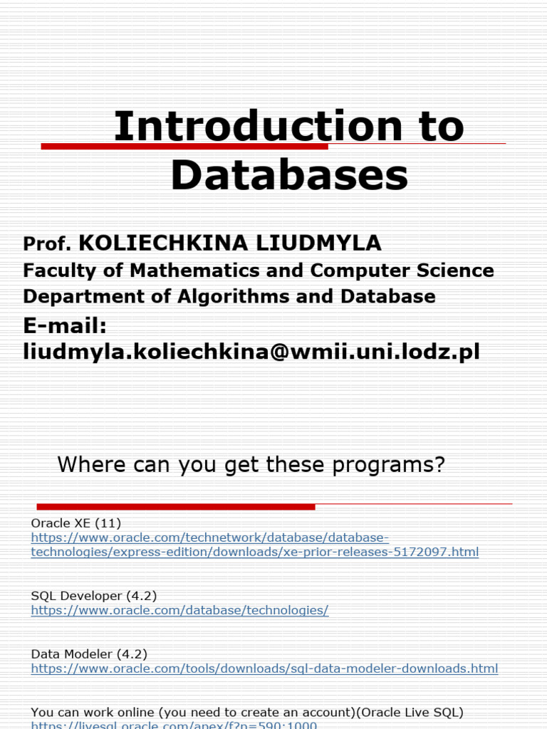 lecture_1 | PDF | Databases | Data Type
