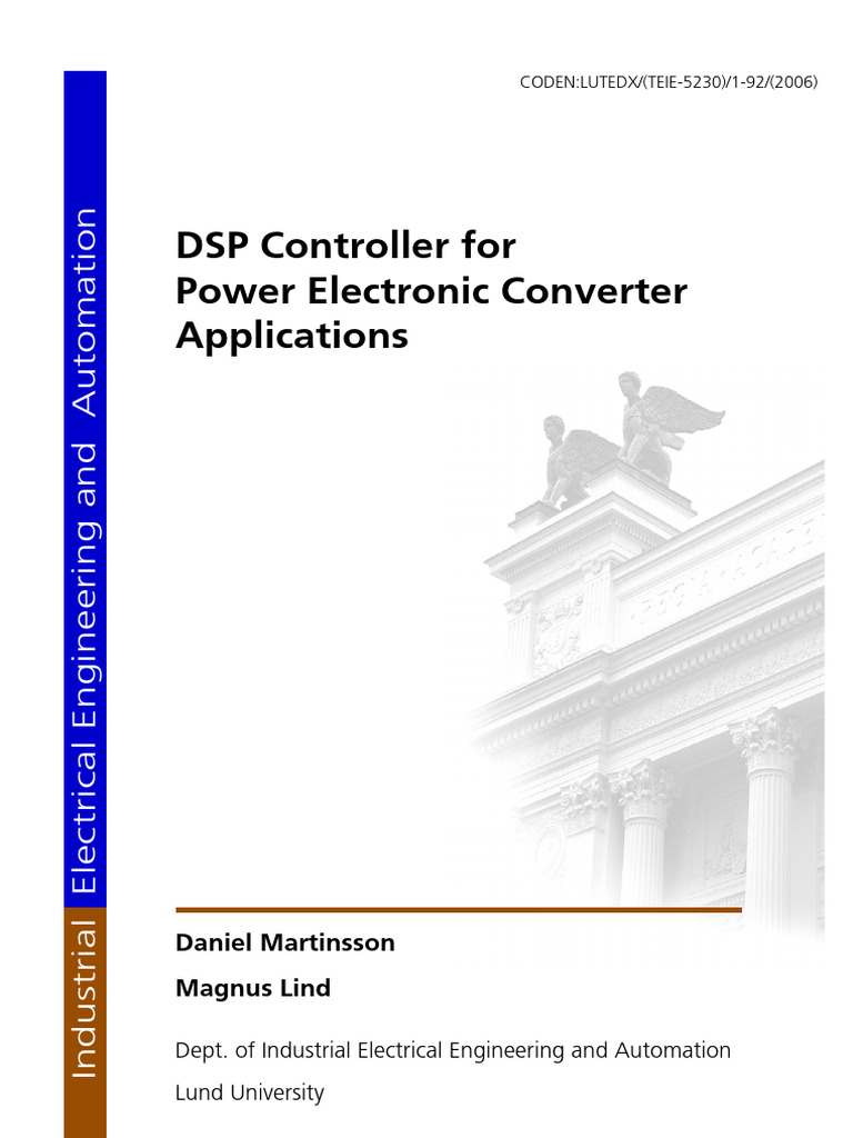 DSP Controller For Power Electronic Converter | PDF | Digital Signal ...