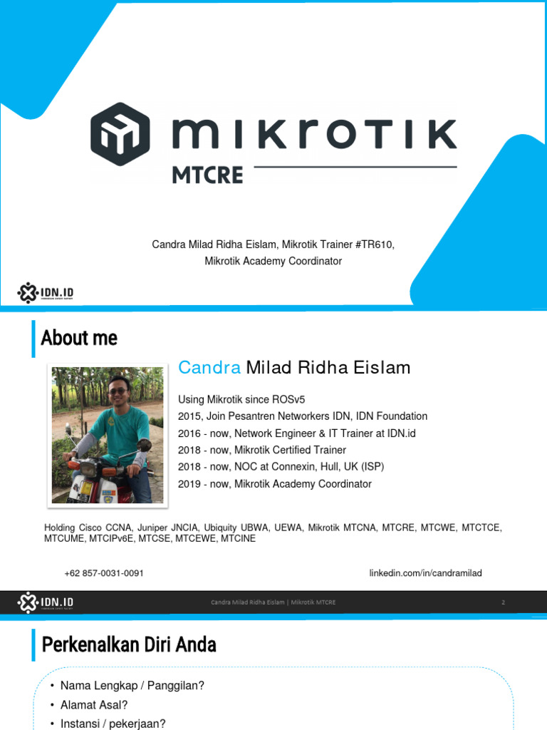 MTCRE Presentation IDN 2023 | PDF