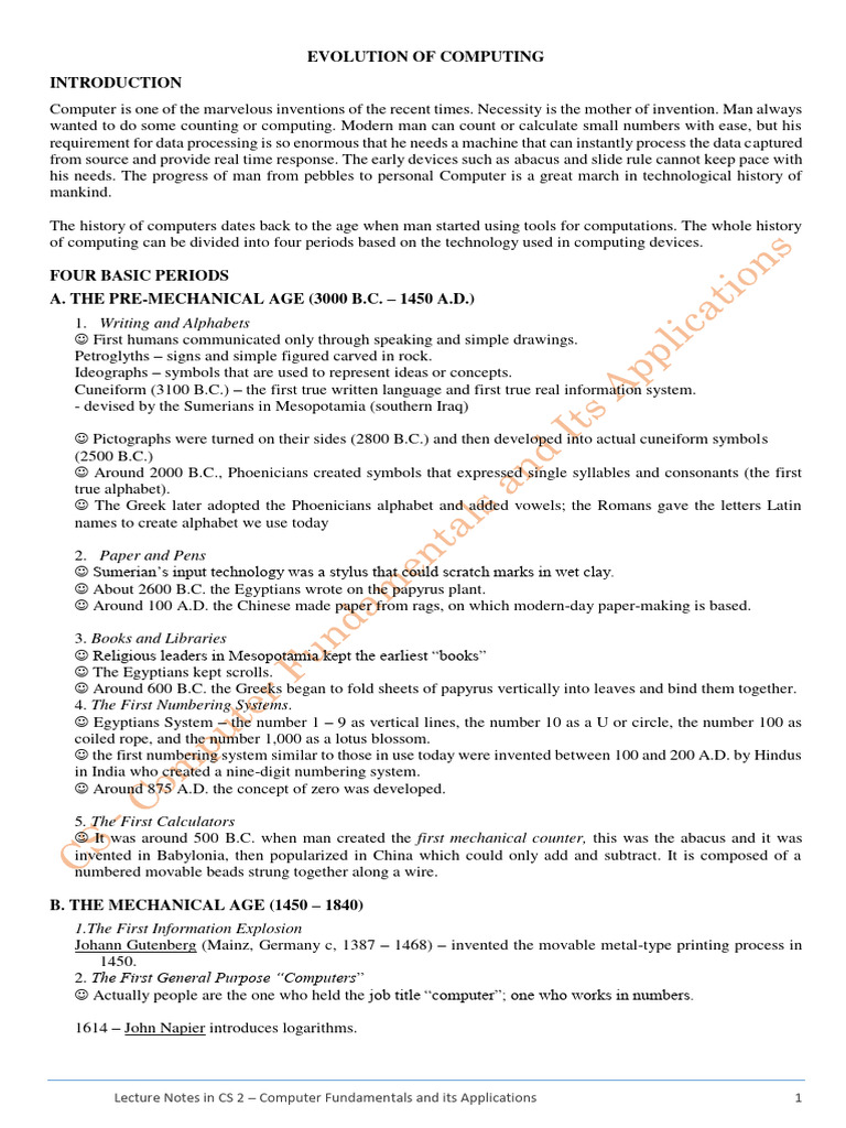 History of Computers | PDF | Personal Computers | Microcomputers